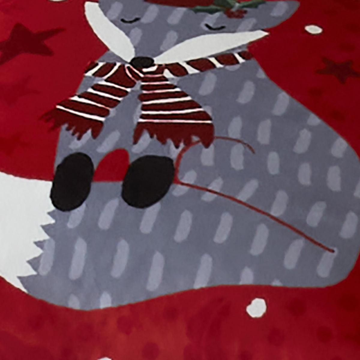 Filled Cushion Christmas Foraging Fox by Fusion in Multi – Stylish Home