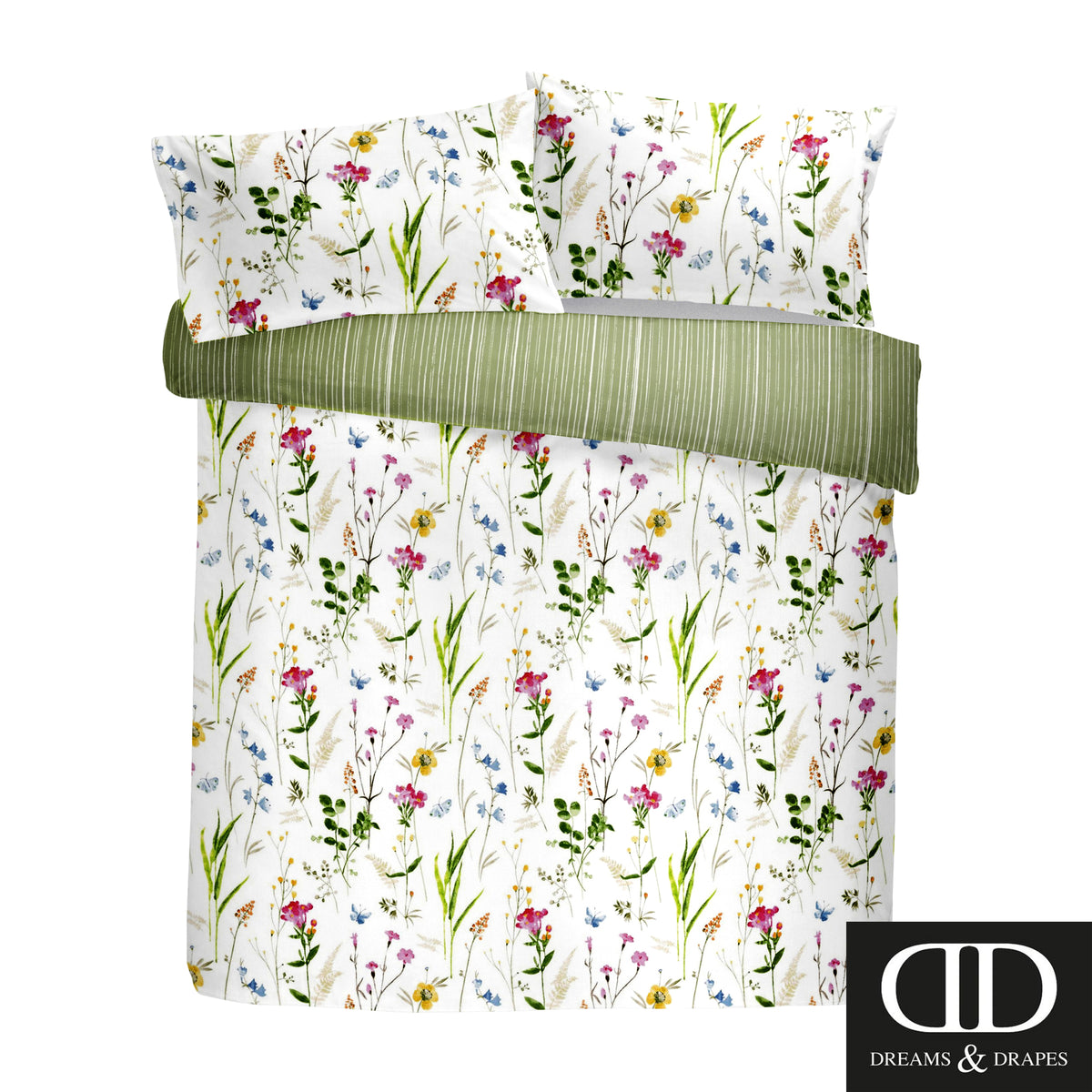 Spring Glade Multicolour- Easy Care Bedding & Curtains - by D&D Design ...